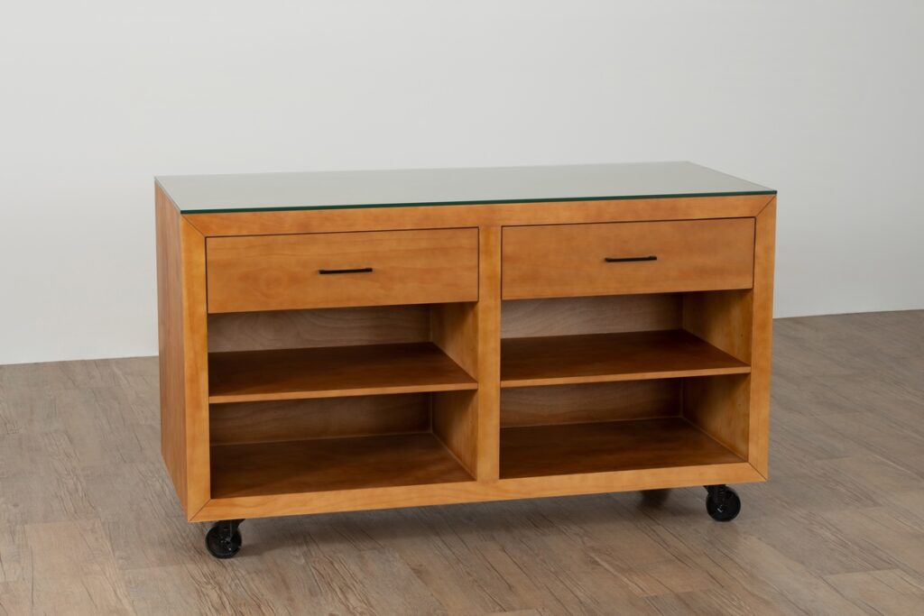 Counter with Glass Top