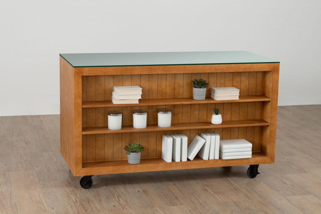Counter with Glass Top