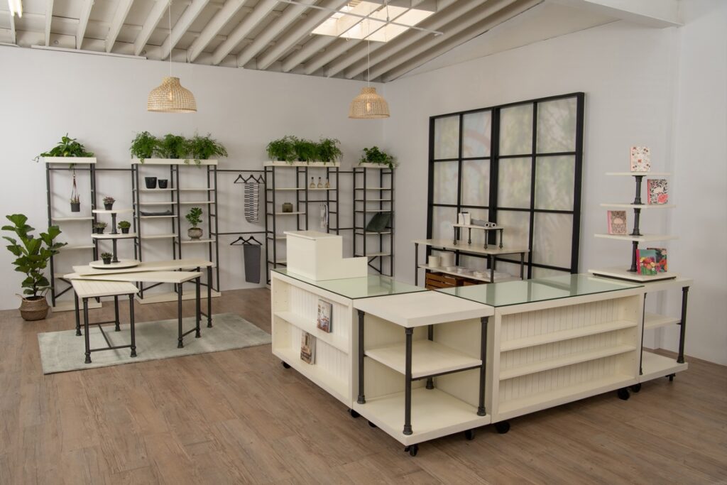 Counter with Glass Top